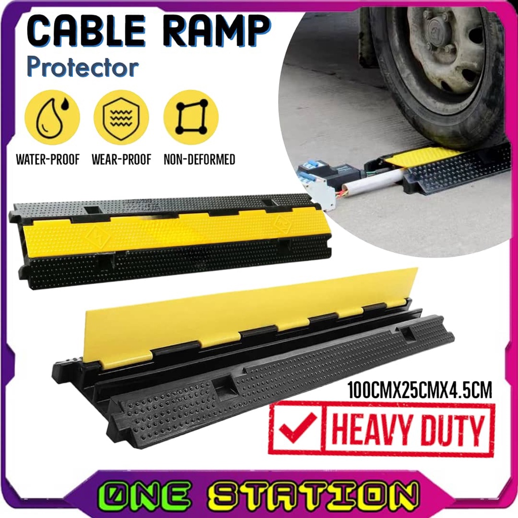 Cable Ramp Protector 2Line Cable Protector Indoor Outdoor | Shopee Malaysia