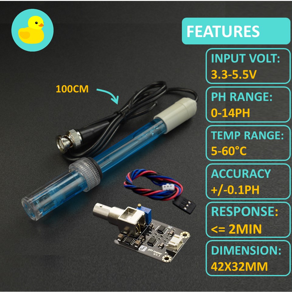 Gravity: Analog pH Sensor / Meter Kit For Arduino | Shopee Malaysia