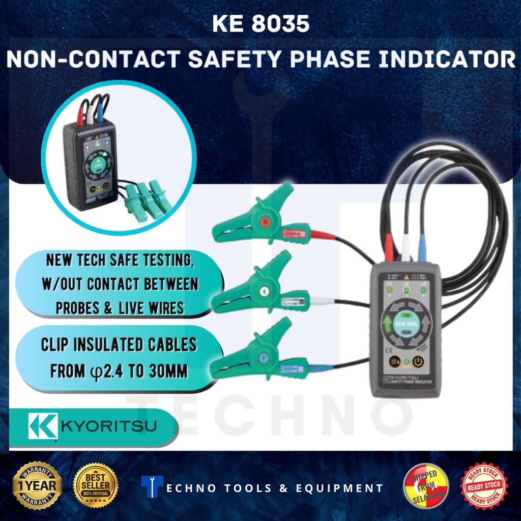 KYORITSU 8035 PHASE ROTATION TESTER - 100% Brand New & Original ...