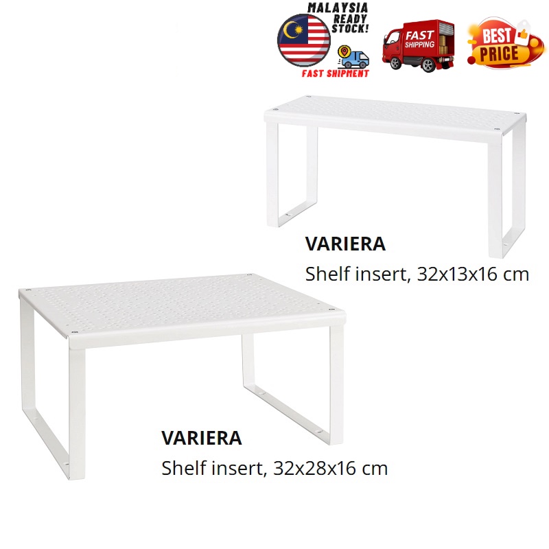 MINIKEA Kitchen Shelf Insert . Stackable Cabinet Rack . Steel Storage ...