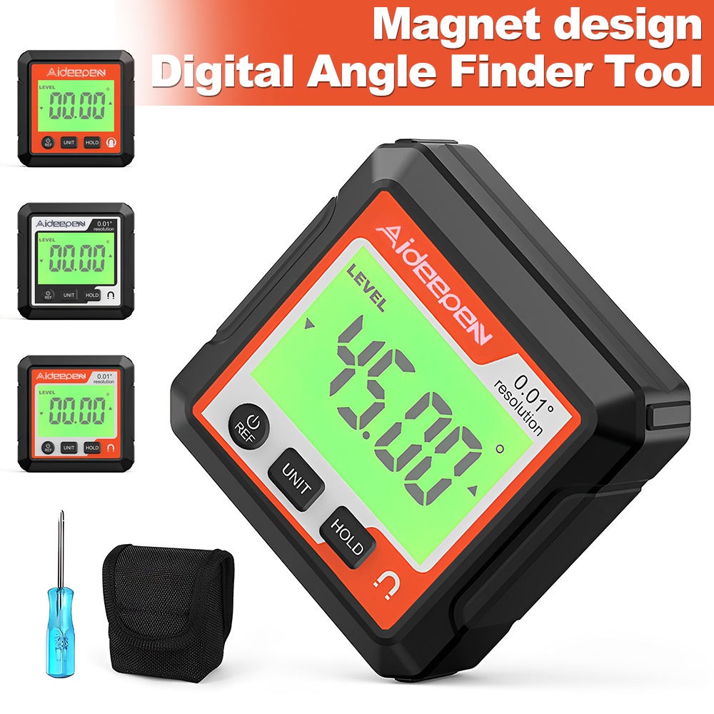 VOKTTA Digital Level Box Protractor Angle Finder 90 Degree Level Gauge ...