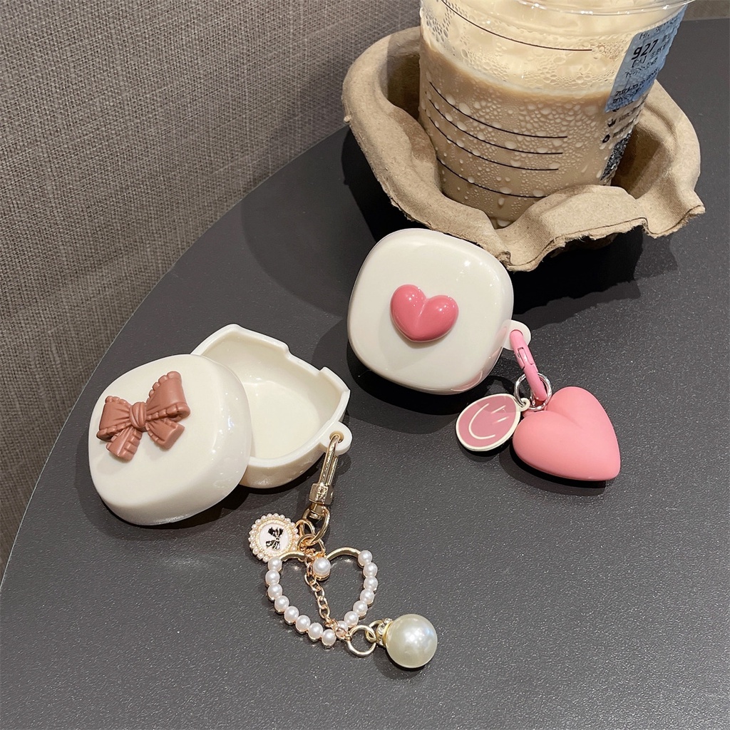 Baseus WM01 WM02 Earphone Case Elegant Bowknot Pink Love Sticker ...