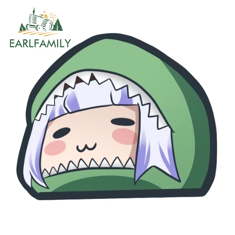 EARLFAMILY 13cm for Gawr Gura Hololive Car Sticker Personality ...