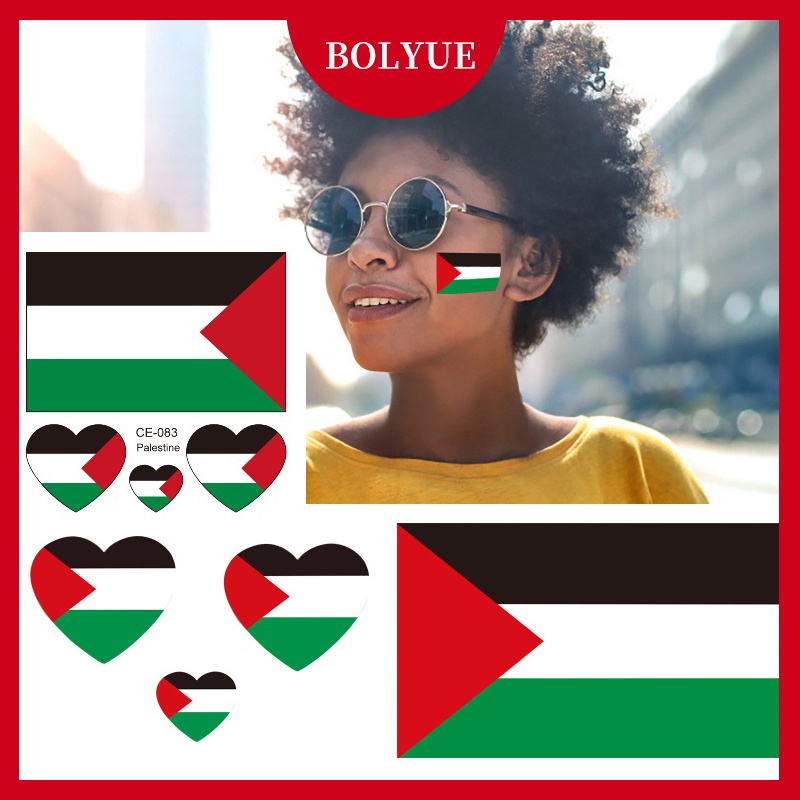 Palestine Flag Temporary Tattoo Sticker Body Sticker Decoration Support ...