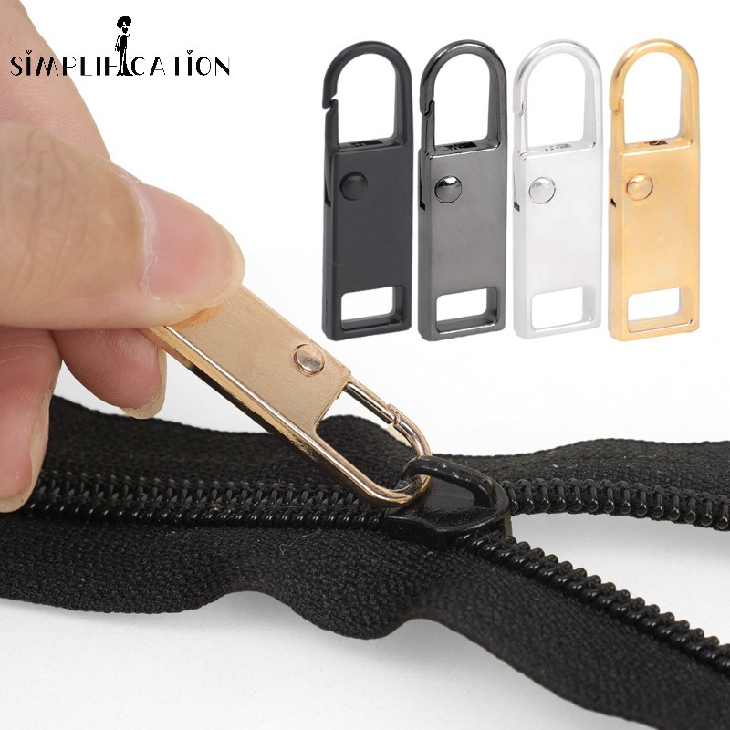 1 Pc Simple Metal Zipper Puller Repair Replacement Zipper Sliding Teeth ...