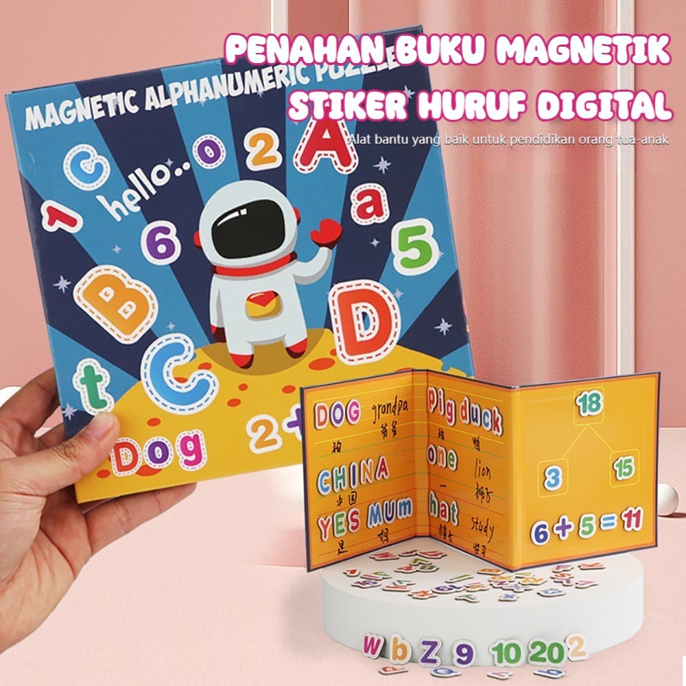 Big And Small ABC Magnetic Book Puzzle And Numbers 1-20/Magnetic ABC ...