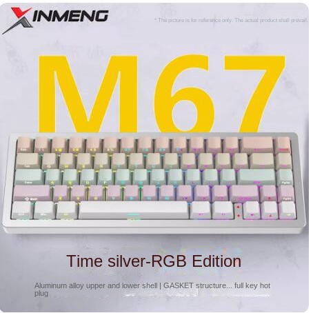 Xinmeng M67 three mode mechanical keyboard Customization of Aluminum ...