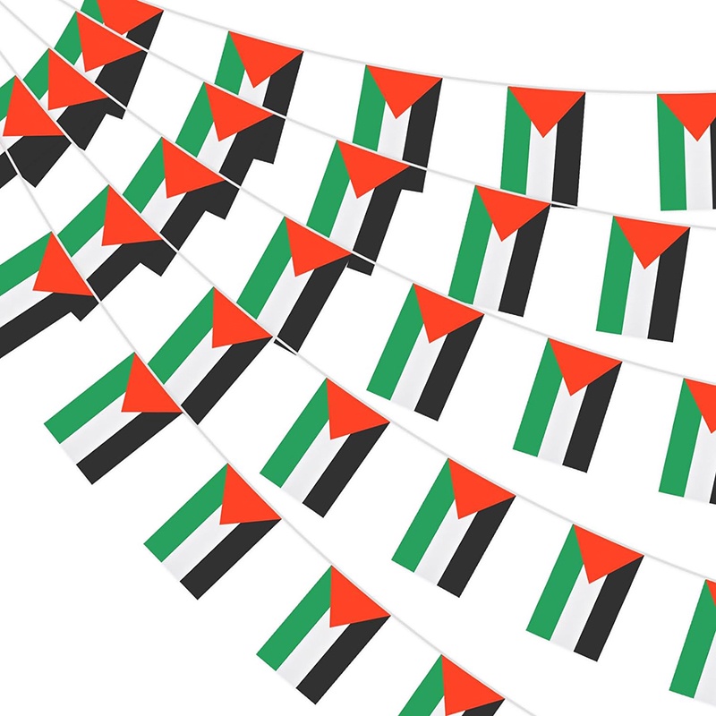 Palestine Bunting Flags 5 Metres 20 piece Flag Banner Decoration ...