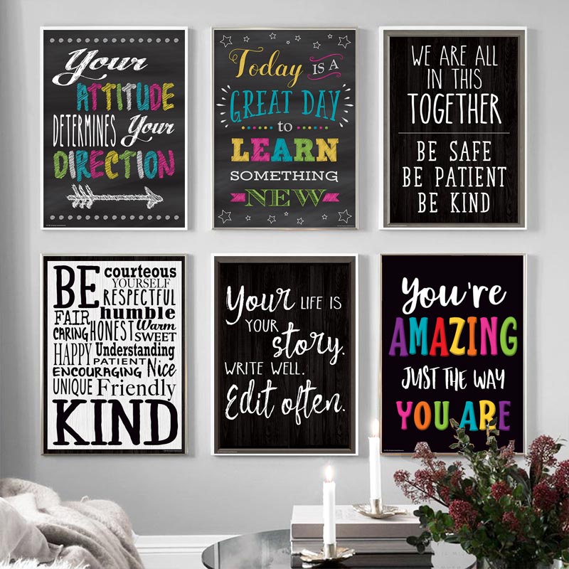 Motivational Poster Minimalist Wall Decoration Inspirational Canvas ...