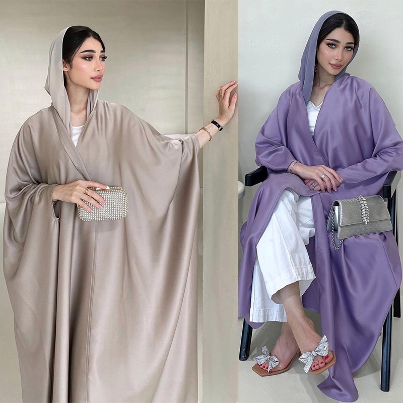 Ramadan Dubai Abaya Bat Sleeve maxi dress Islam Arab robe Women Wear ...