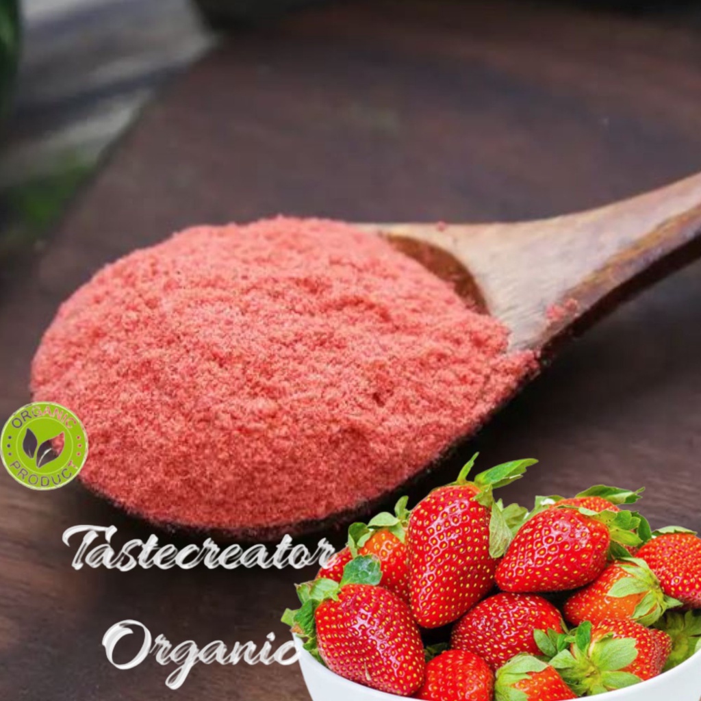 Strawberry Powder 50g - 400g 草莓粉 Organic Freeze Dried Strawberi serbuk ...