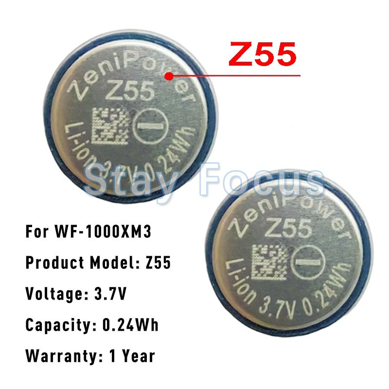 New ZeniPower Z55 Z55H replace cp1254 For Sony WF-1000XM3 WF-1000XM4 WF ...
