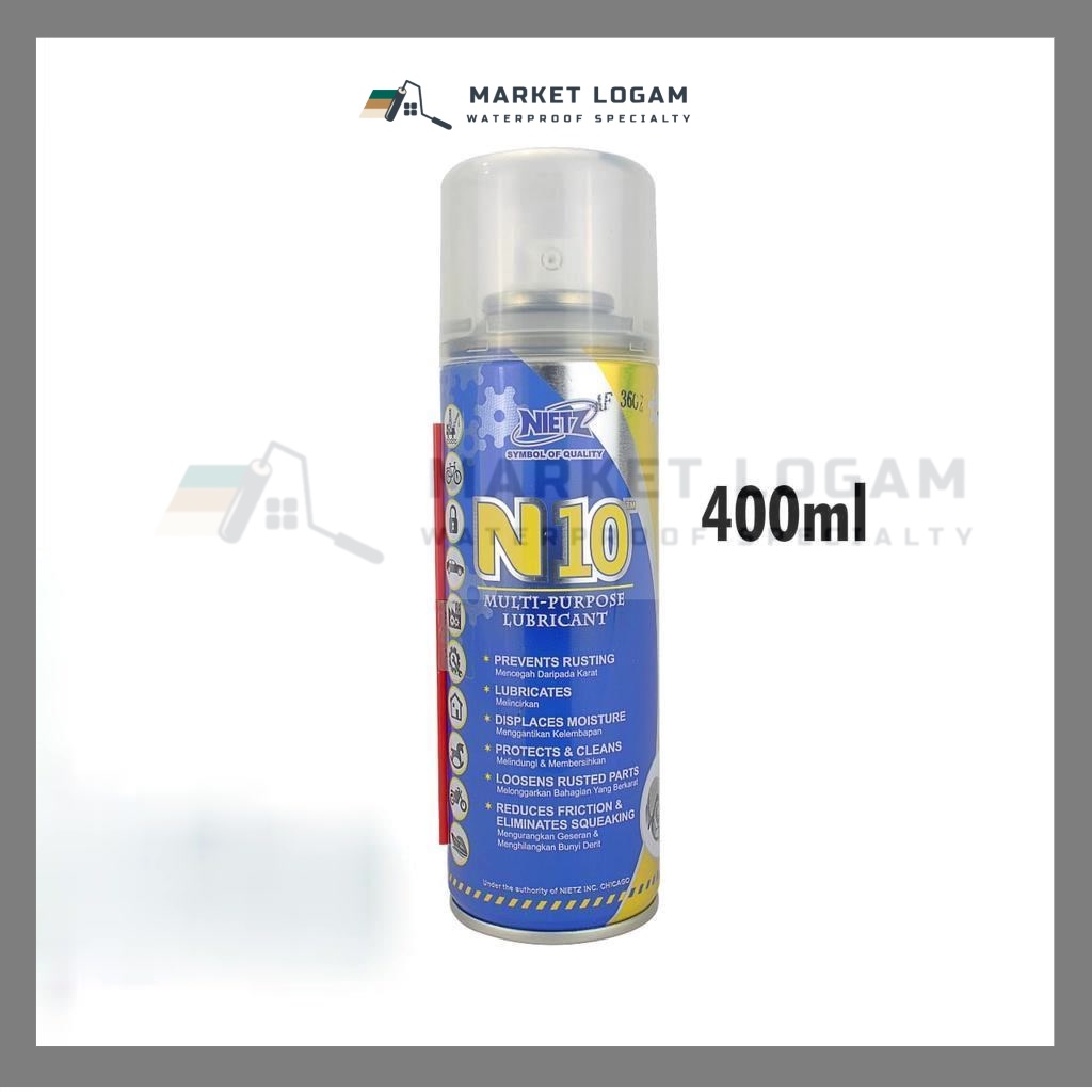 NIETZ N10 Multi Purpose Lubricant 400ML Steel Metal Anti Rust Penetrant ...
