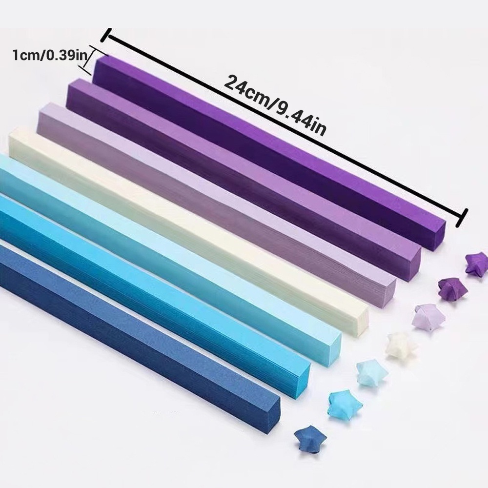 540Pcs Lucky Stars Paper Folding Paper Stars Bottles Straw DIY Muti ...