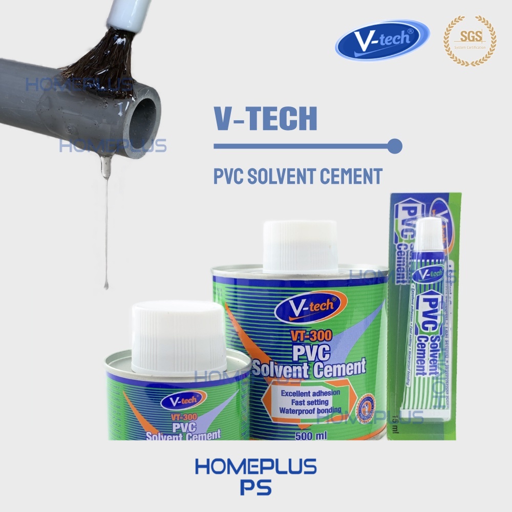 Homeplus V-Tech VTech VT300 PVC Solvent Cement 15ml 100 500mlPipe Glue ...