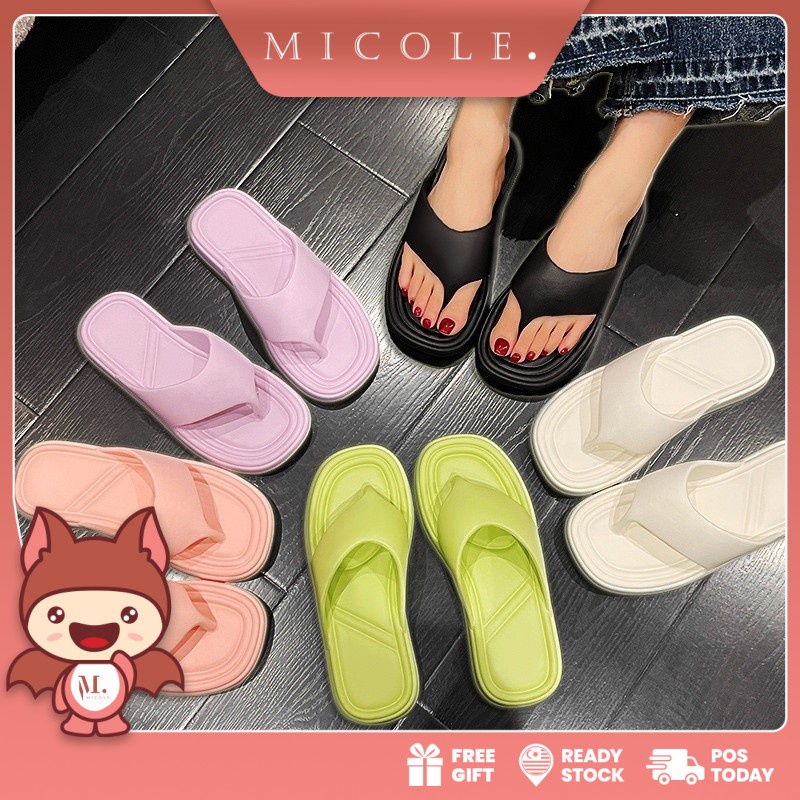 MICOLE S196 Upgrade Japanese Comfortable Thick Sole Women Slippers ...