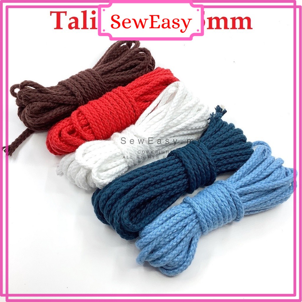 Tali Cotton Tali Seluar Tali Beg Tali Jacket Solid Cotton Rope Cotton ...