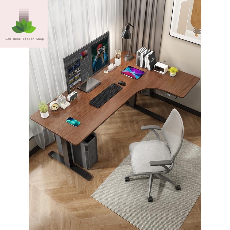 Electric lift table L-shaped corner desk home simple desk study room ...