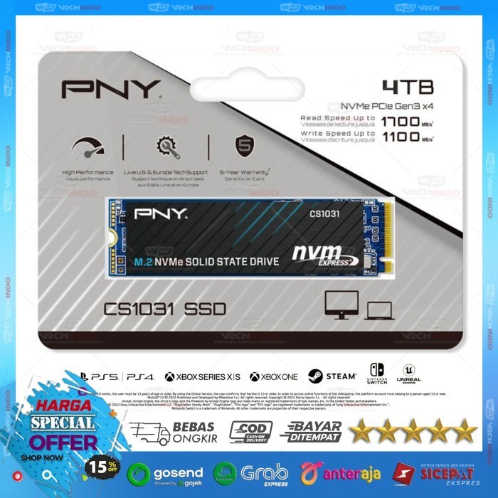 SSD NVMe M.2 PNY CS1031 PCIe | SSD Nvme M2 PNY CS-1031 2080 PCIe Gen 3 X4 2280 - Top Brand USA ...