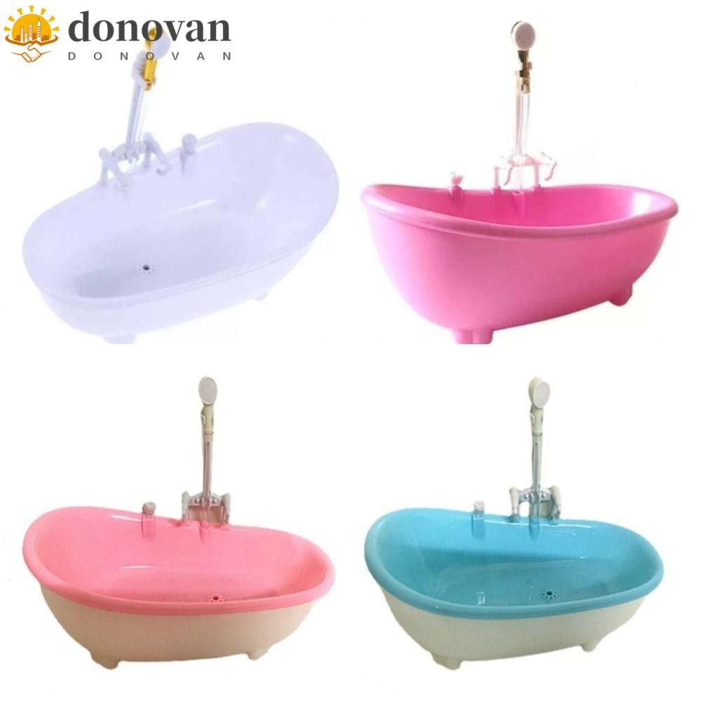 DONOVAN Electric Bathtub, Spraying Water Miniatures Kids Bathing Toys ...