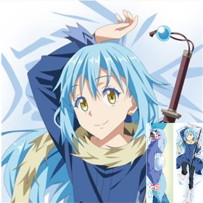 Anime Rimuru Tempest Pillow Case Dakimakura Tensei shitara Slime Datta ...