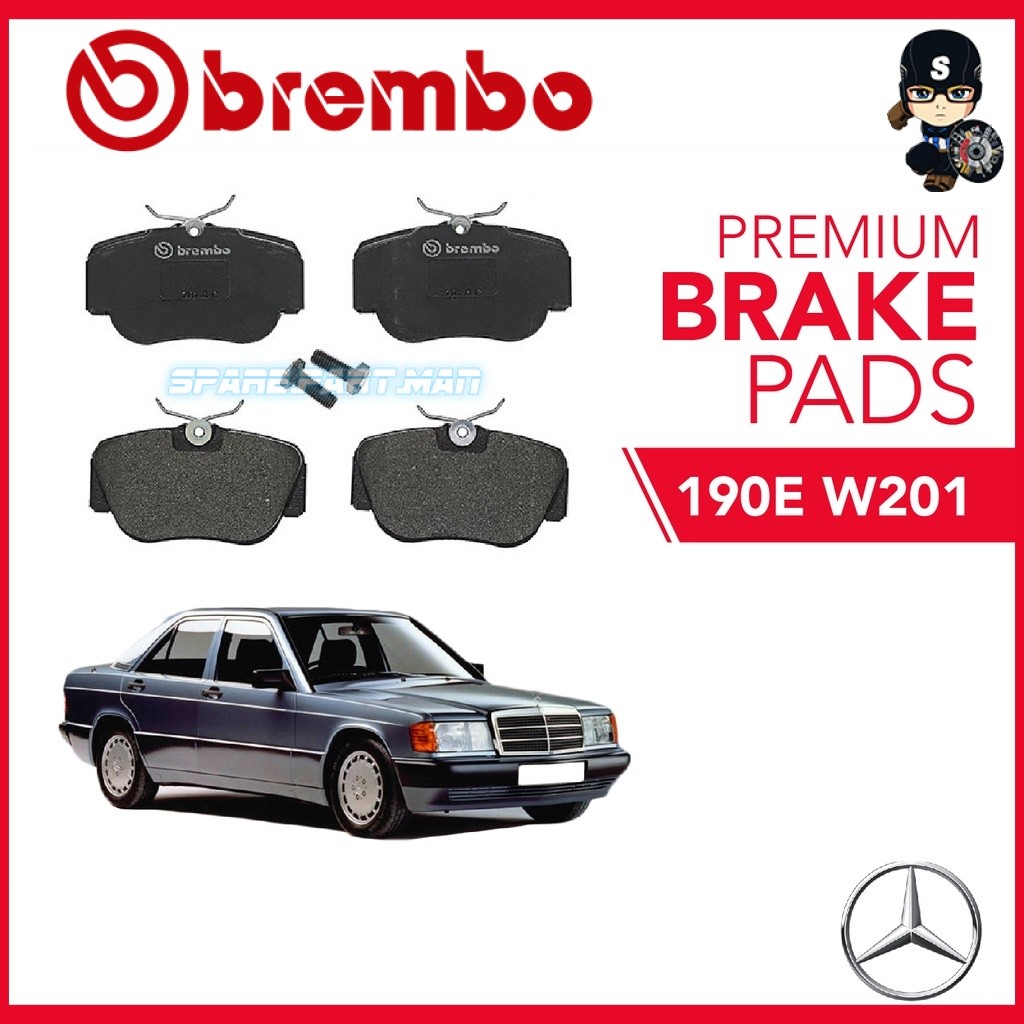 Original BREMBO Front Brake Pads (1 set) - Mercedes 190E W201 | Shopee ...
