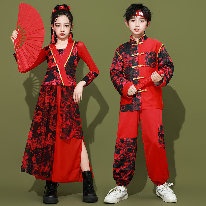 Jazz Dance Costume New Style Chinese Style Girl Group Playing Song ...