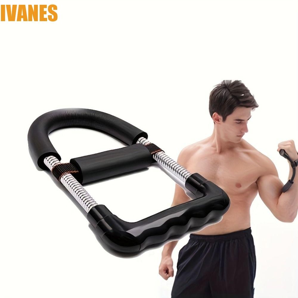 IVANES Forearm Strength Trainer, Adjustable Carbon Steel Spring Wrists ...