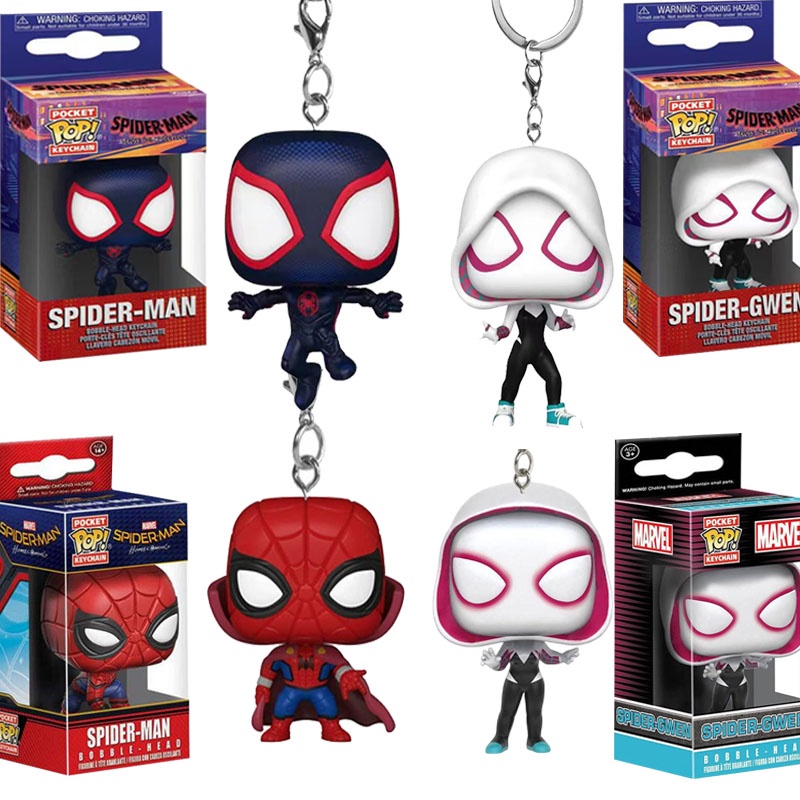 Keychain Funko Pop Spider Man Across The Spider-Verse Spider Gwen ...