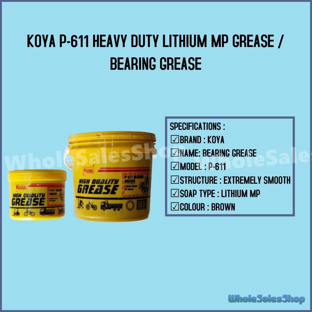 KOYA P-611 HEAVY DUTY LITHIUM MP GREASE HIGH TEMPERATURE BEARING GREASE ...