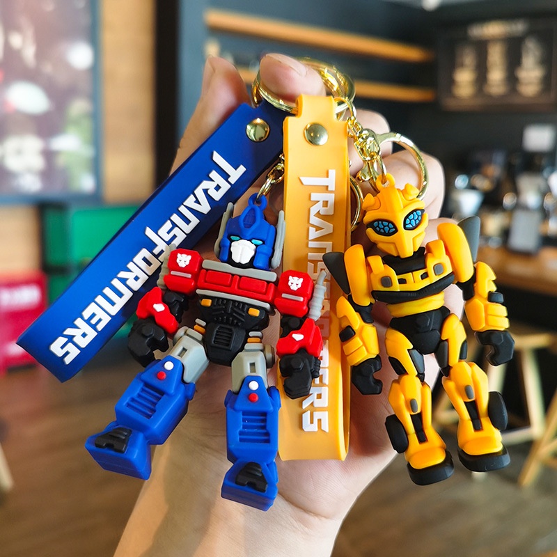 Transformers Keychain Action Figures Optimus Prime Bumblebee Pendants ...