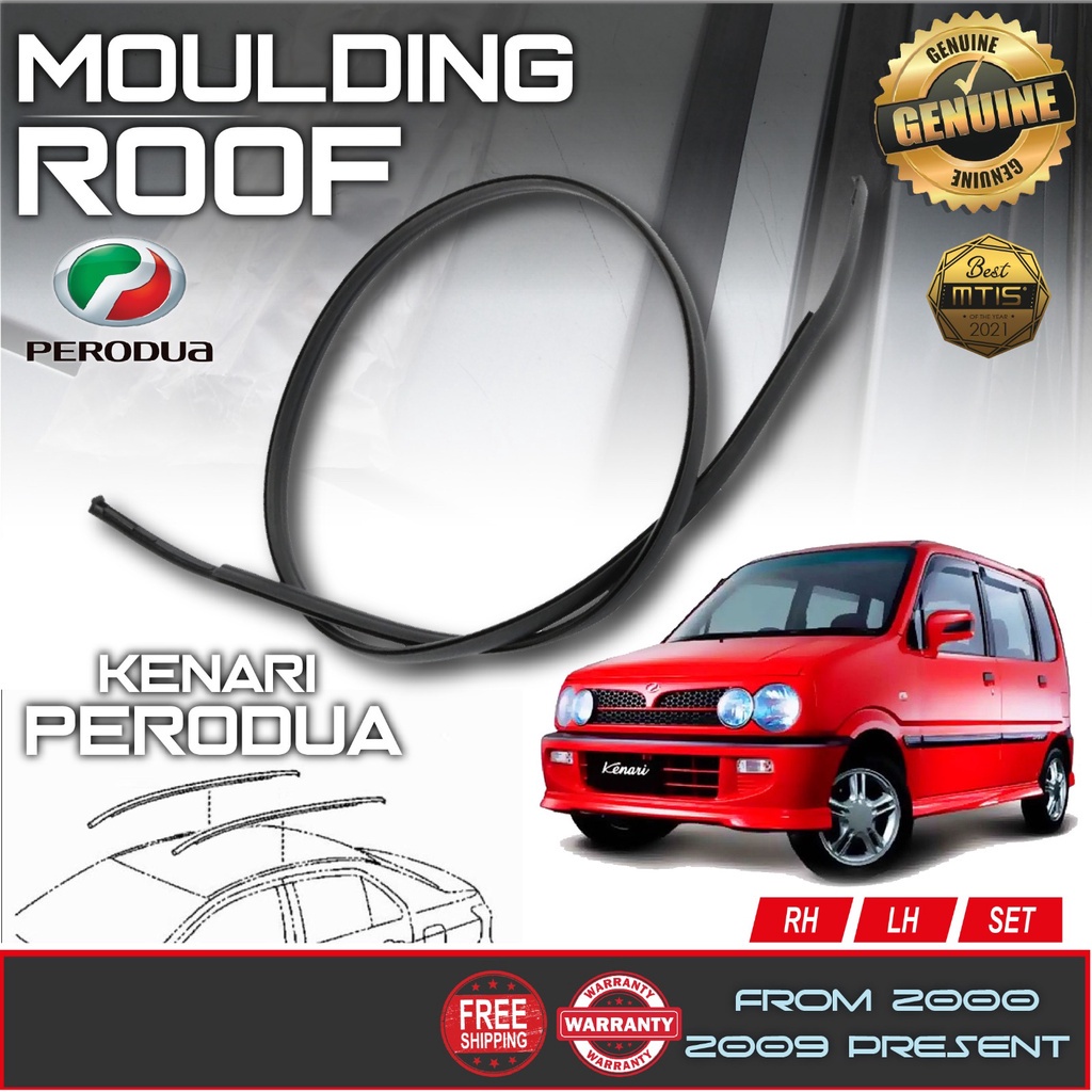 MTIS Original PERODUA KENARI 00-09 ROOF MOULDING LINING RUBBER OUTER ...