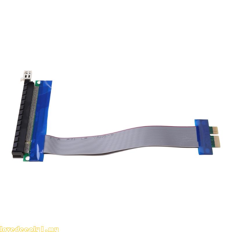 Flexible Flat Cable PCIe PCI for Express 1x To 16x Extender Riser FFC ...