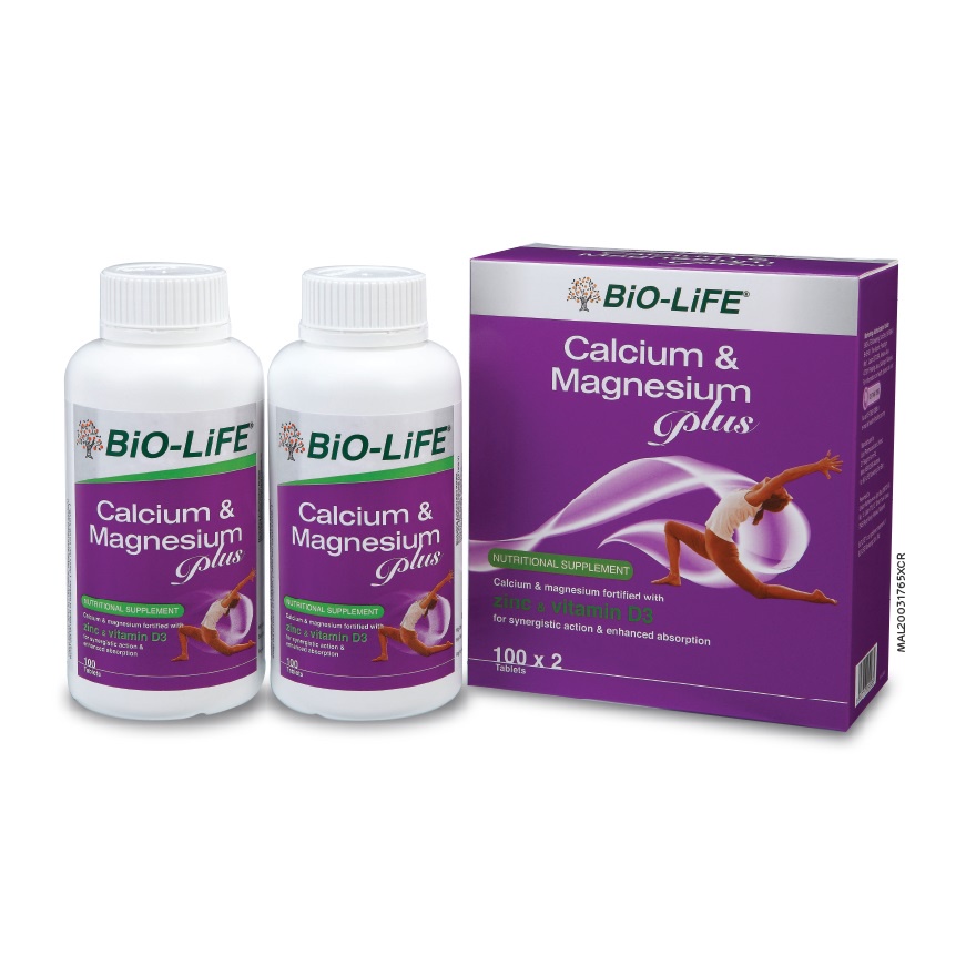 BIO-LIFE Calcium & Magnesium Plus 2 x 100's | Shopee Malaysia