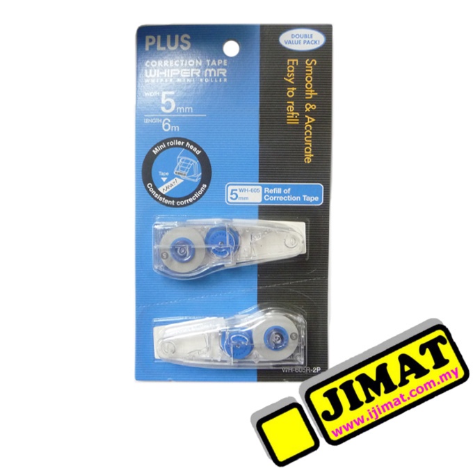 PLUS Correction Tape WH-605R-2P Refill (twin pack) | Shopee Malaysia