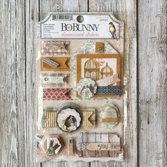 Bo Bunny AVENUES DIMENSIONAL STICKERS | Shopee Malaysia