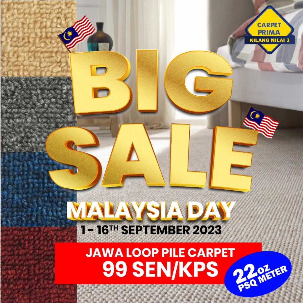 [Ready Stock] Jawa Loop Pile Karpet Ofis Rumah / Karpet Roll Murah dan ...