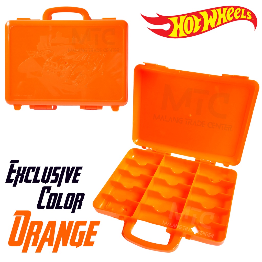 Hot Wheels Carry Case HotWheels Orange Suitcase | Shopee Malaysia