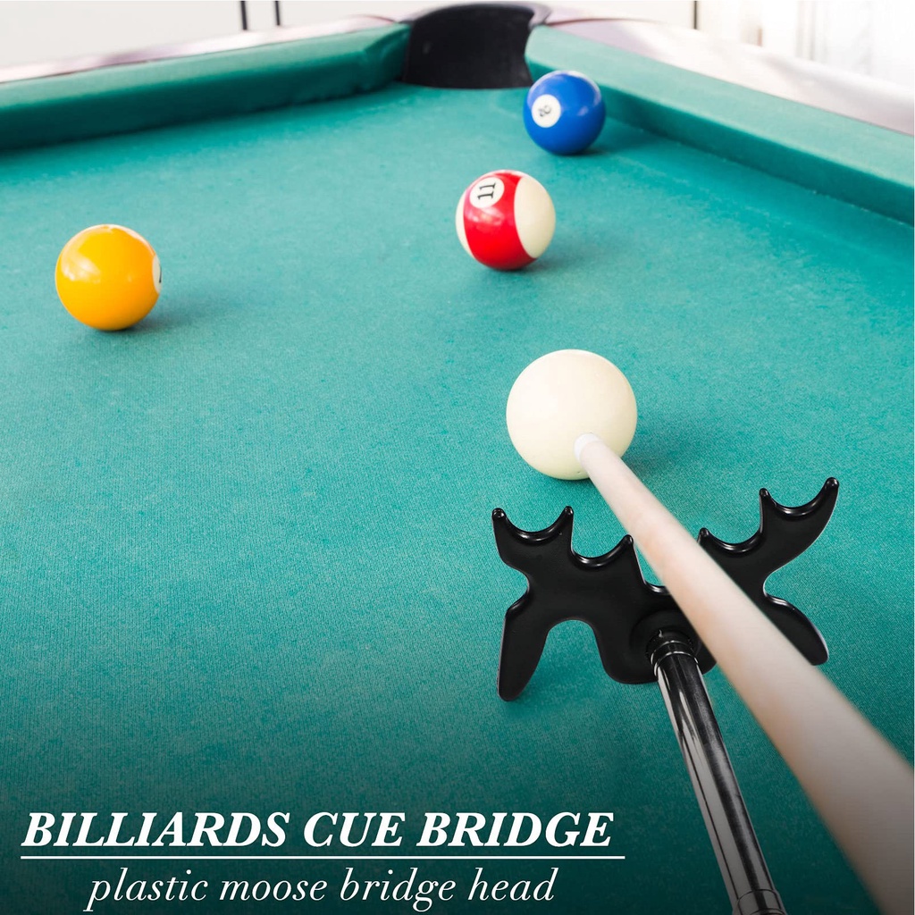 Portable Billiards Pool Cue Stick with Removable Plastic Retractable ...