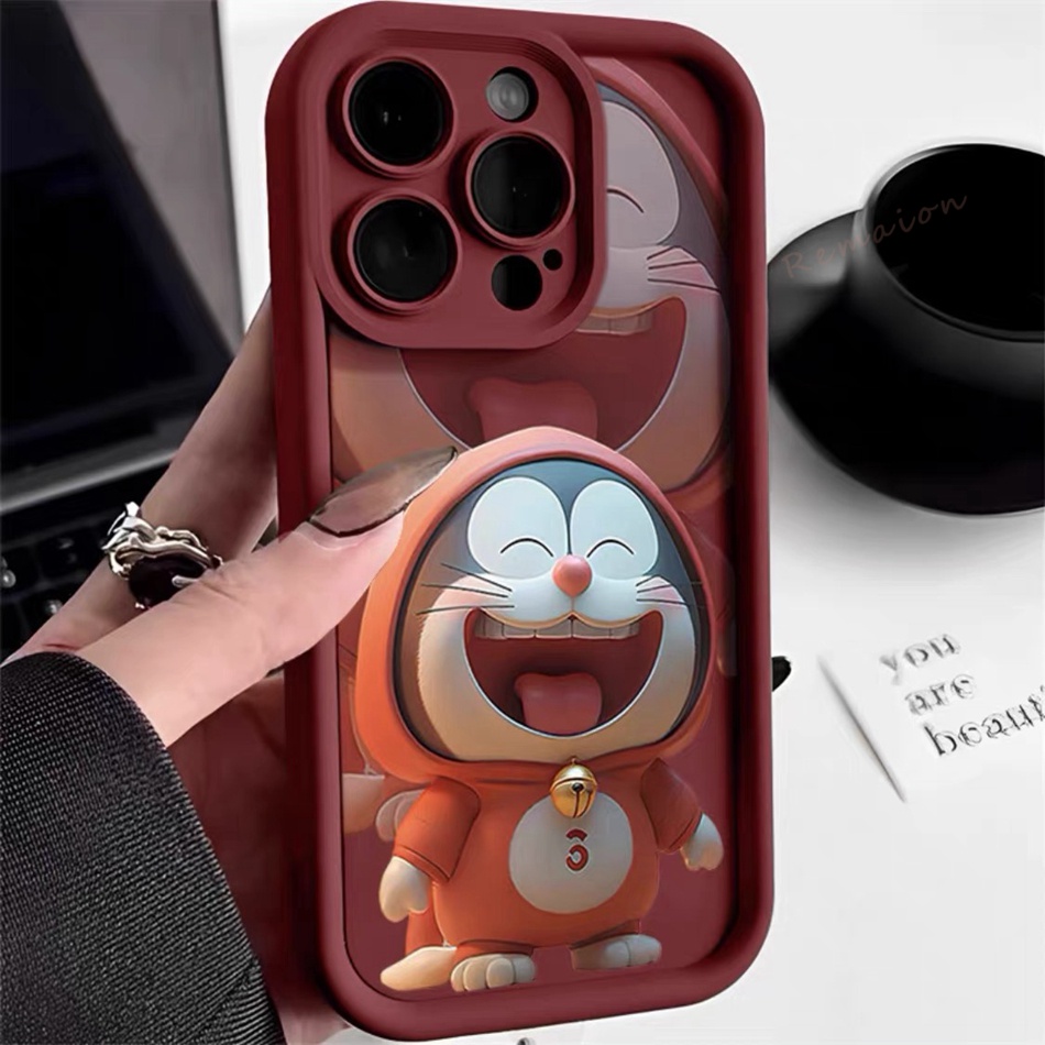 Cartoon Doraemon Case for iPhone 11 12 13 14 15 Pro Max Plus 11Pro X XR ...