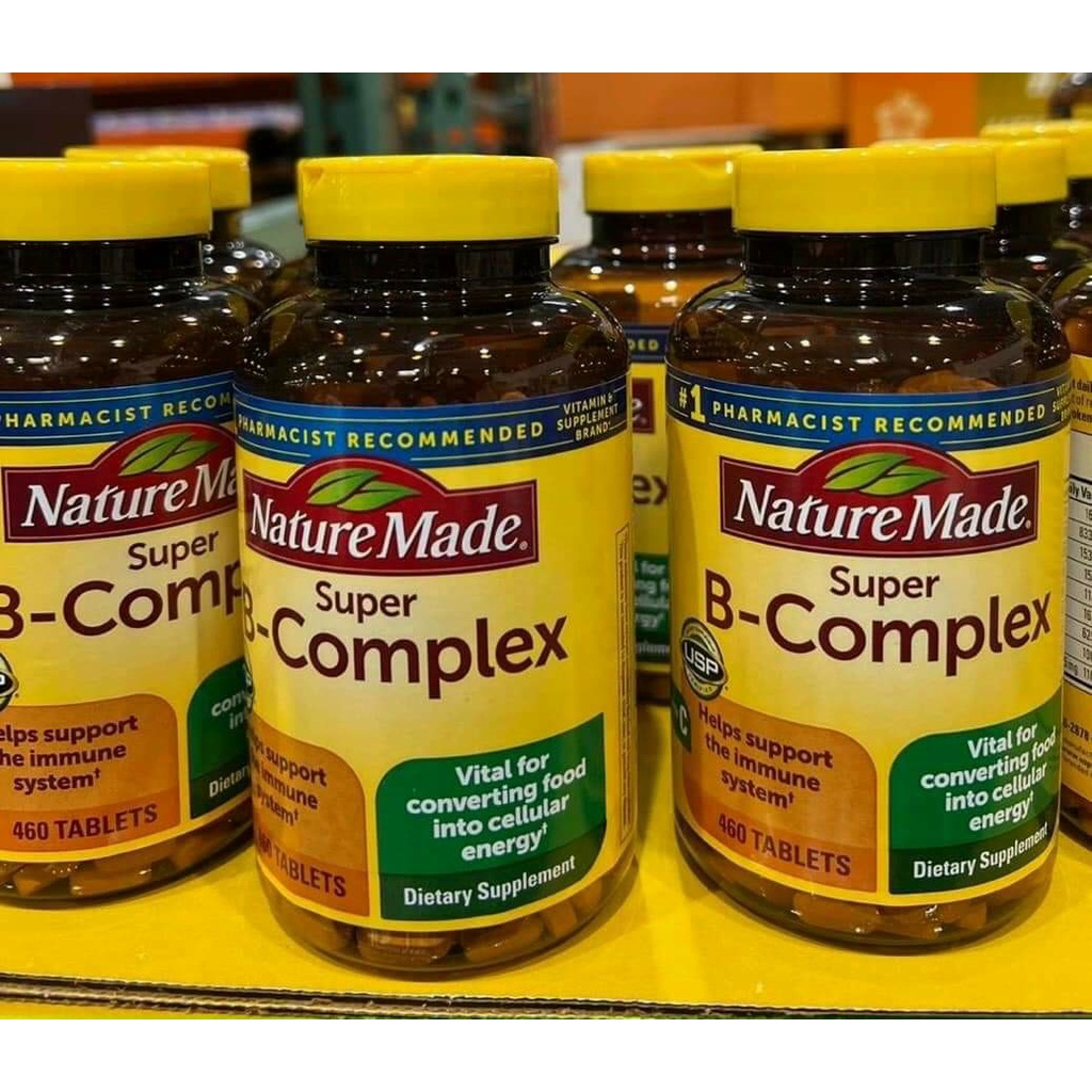 Nature Made Super B-Complex Multivitamin B oral tablet 460 capsules ...