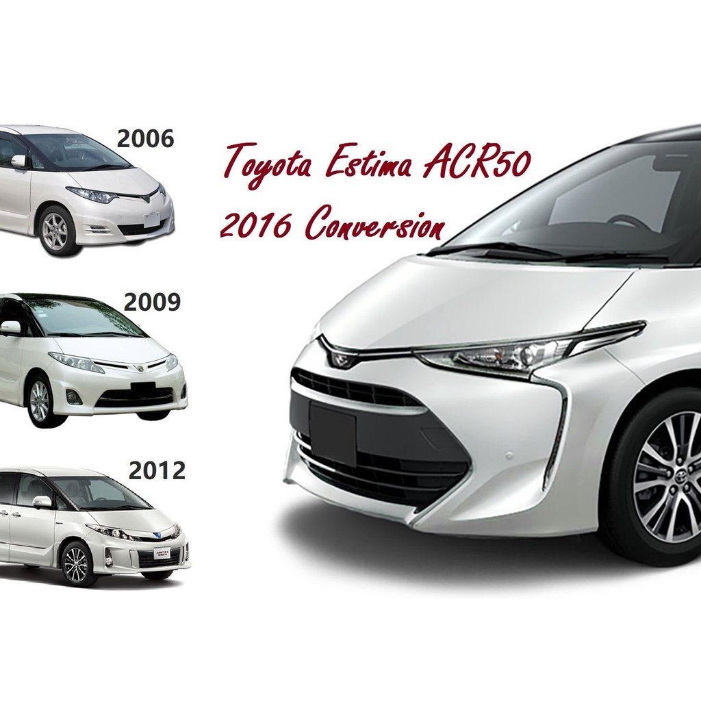 Estima ACR50 Upgrade Set Bodykit Depan Facelift Model Keli Design 2016 ...