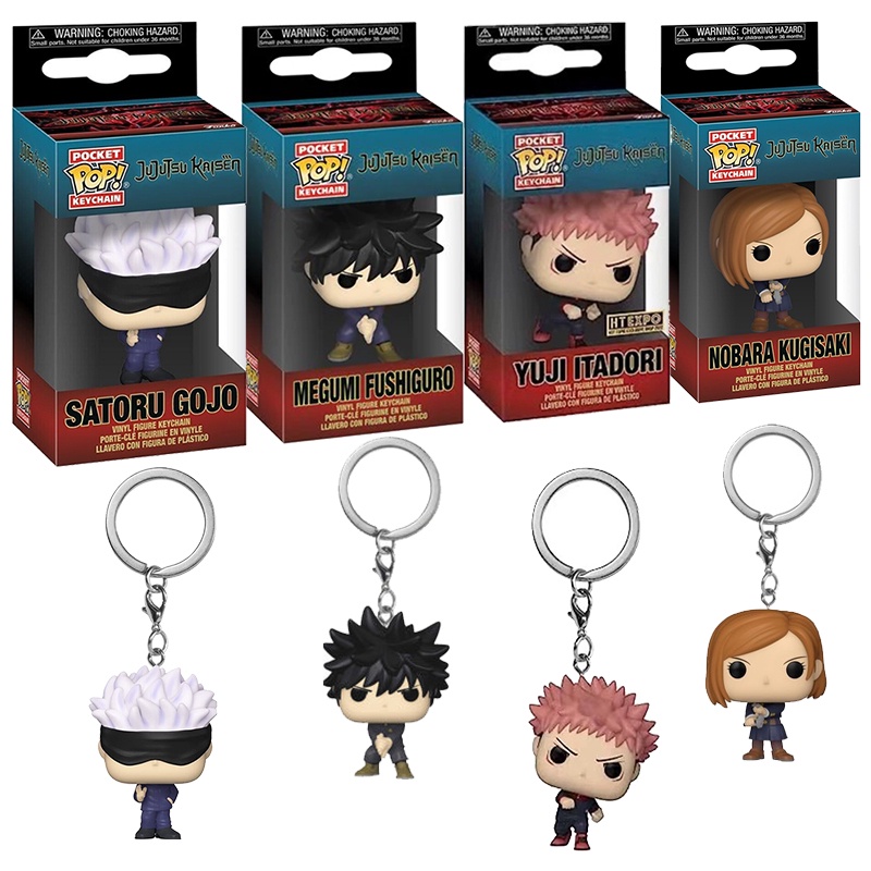 Funko Pocket Pop Jujutsu Kaisen Keychain Megumi Fushiguro Yuji Itadori ...