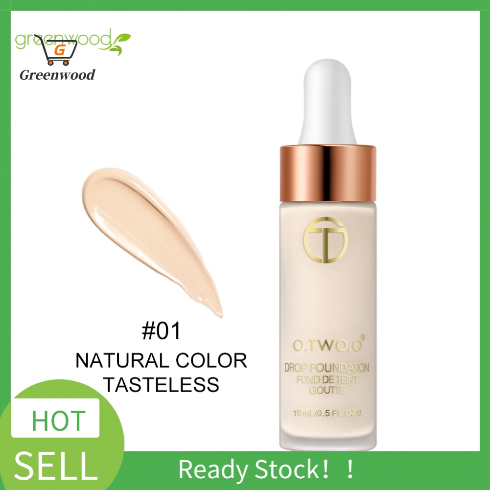 GRE OTWOO Liquid Foundation Makeup Base Oil Free Full Coverage ...