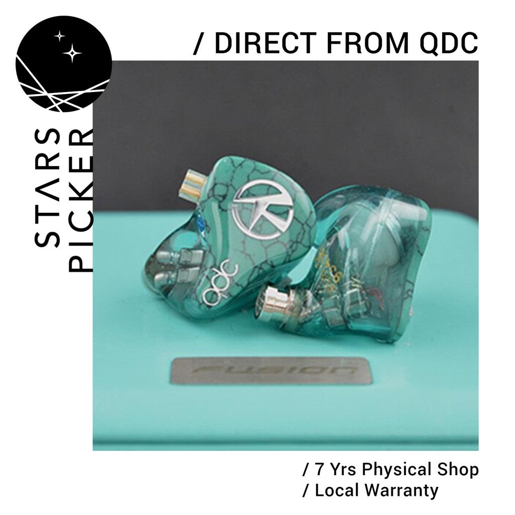 QDC Fusion Standard / Custom - IEM Earphone 4 BA + 1 DD In-Ear Monitor with Patented Hybrid ...