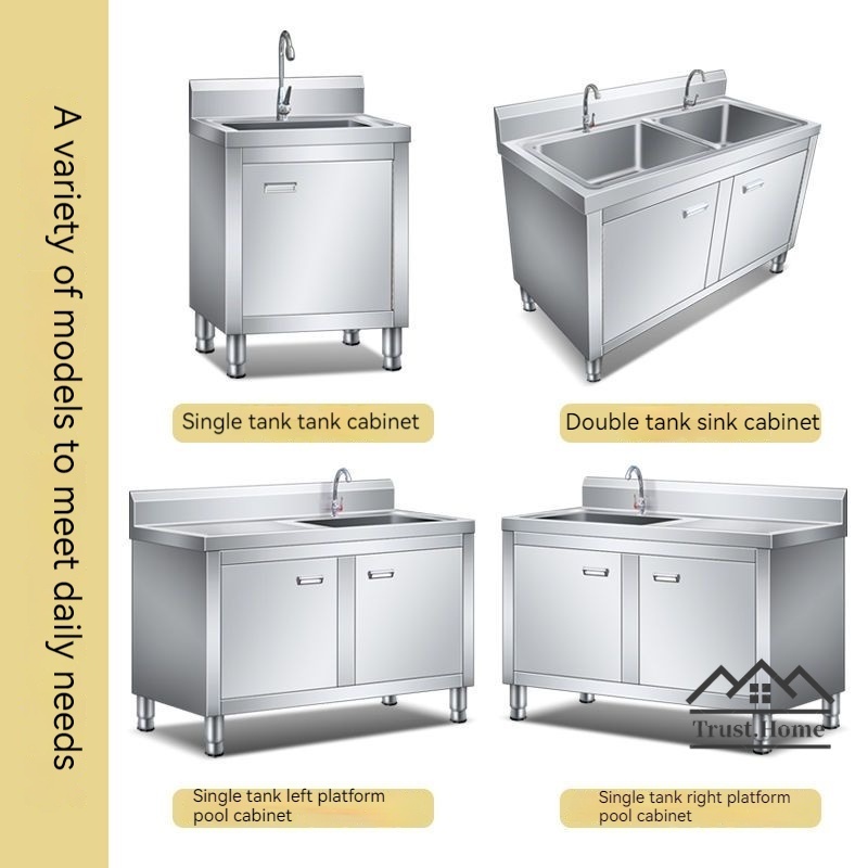 Stainless Steel Sink With Drainboard / Mangkuk Sinki Kanan & Kiri ...