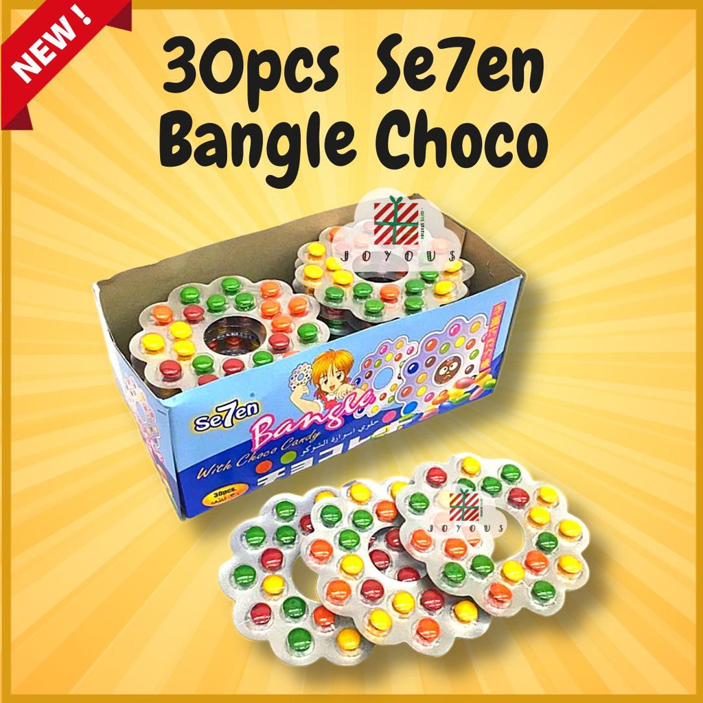 30pcs Se7en Flower Choco Bean Bangle candy gula Bersalut coklat ...