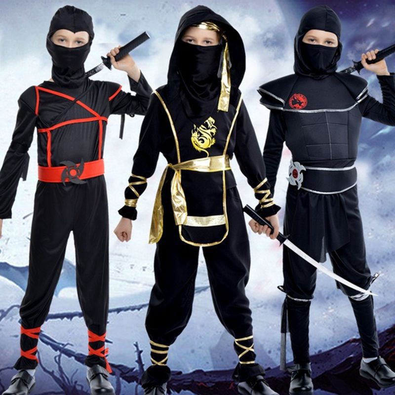 Boys Kids Ninja Assassin Japanese Samurai Warrior Fancy 4~12 years kids ...