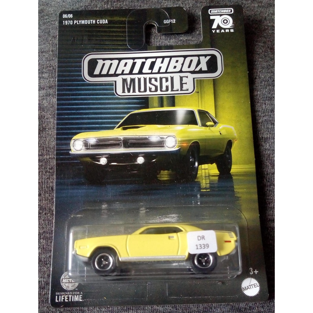 Matchbox - 1970 Plymounth Cuda Matchbox Muscle Yellow | Shopee Malaysia