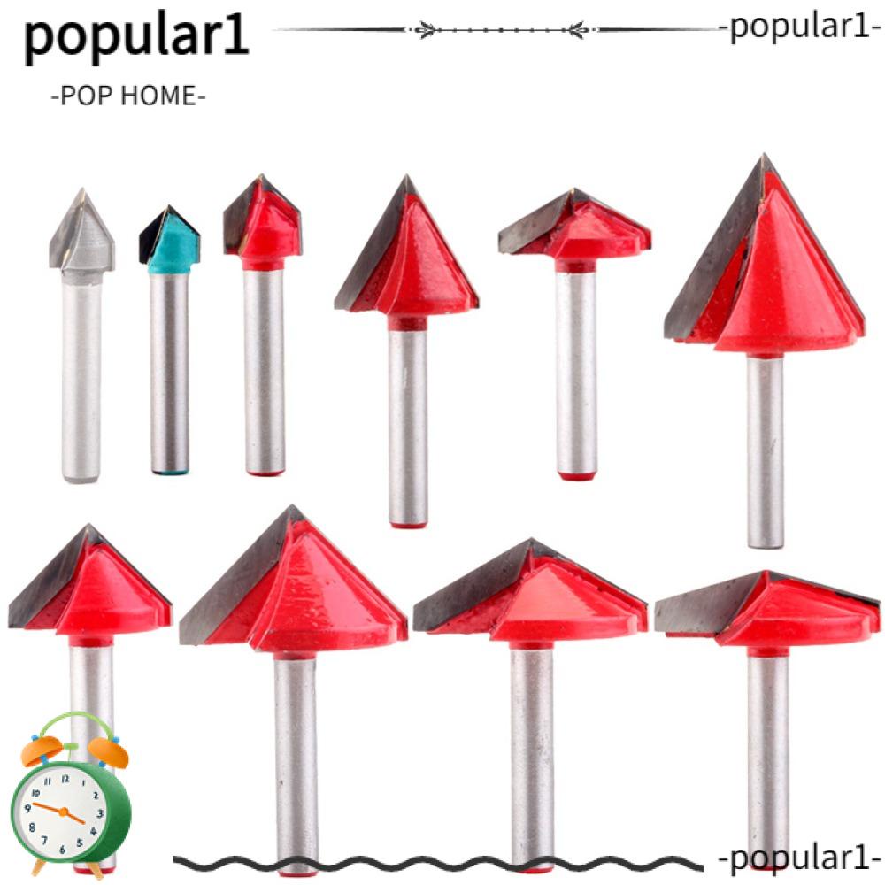 POP V Groove, V Shape Cutting Tool Router Bits Set, Hard 60° 90° 120 ...